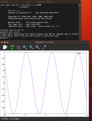 【Mac編】gnuplotをインストールしてみよう | ひとりごと。
